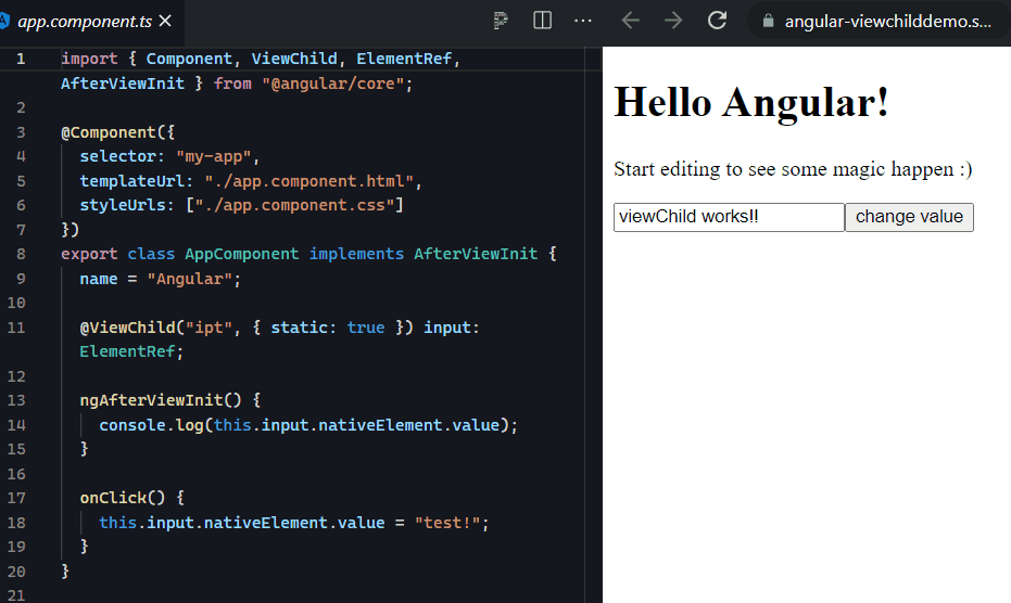 GetElementById Replacement In Angular Using TypeScript Delft Stack